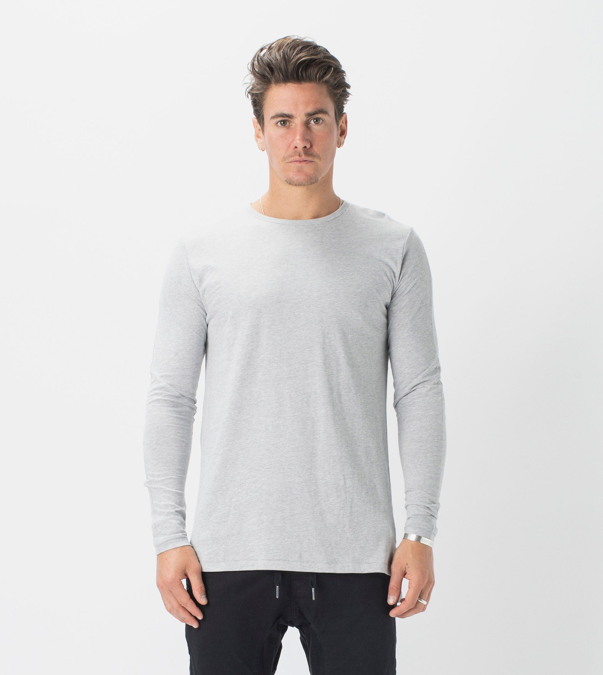 Flintlock LS Tee Silver Marle