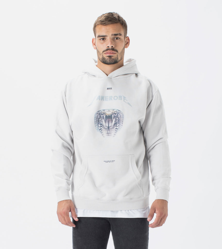 Snake Lowgo Hood Sweat Frost – ZANEROBE Australia