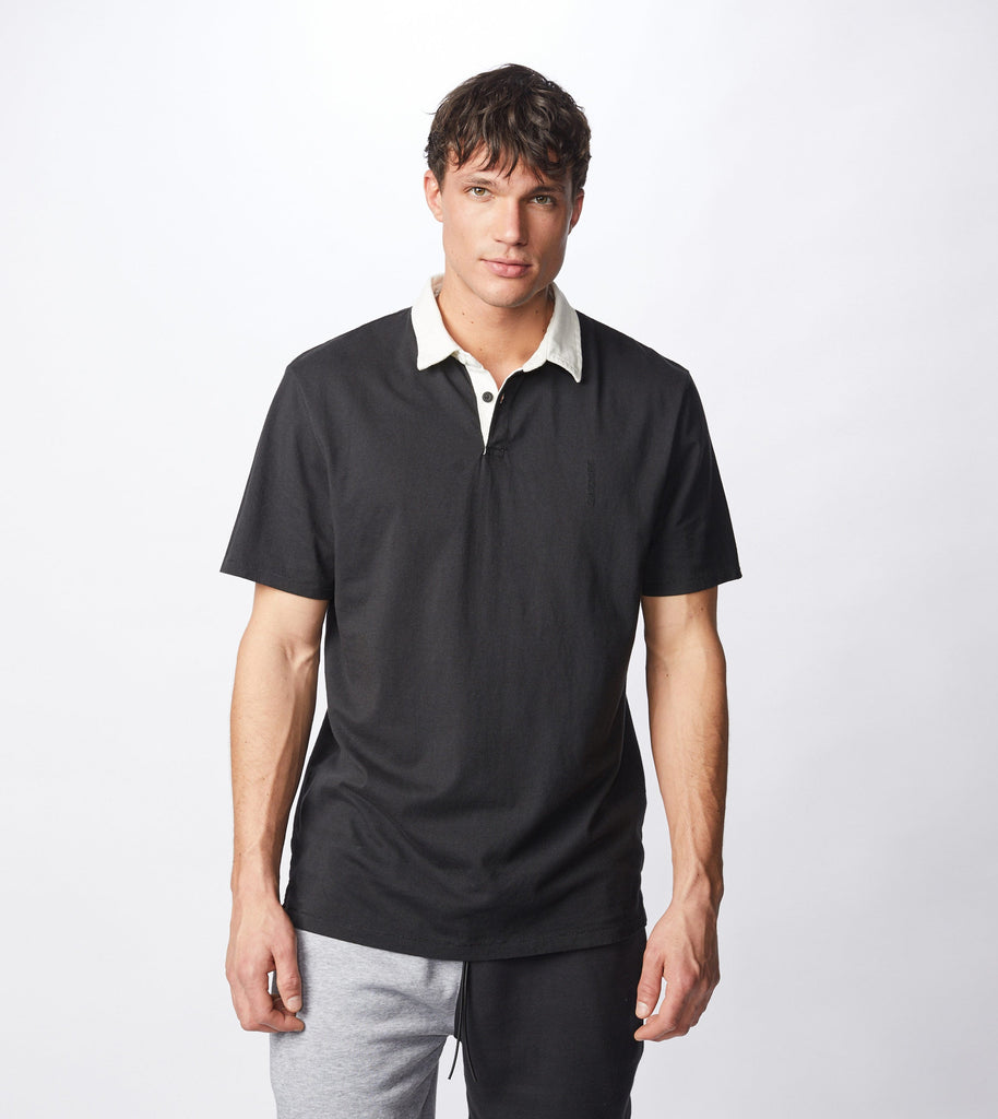 Vert Box Polo Black – ZANEROBE Australia